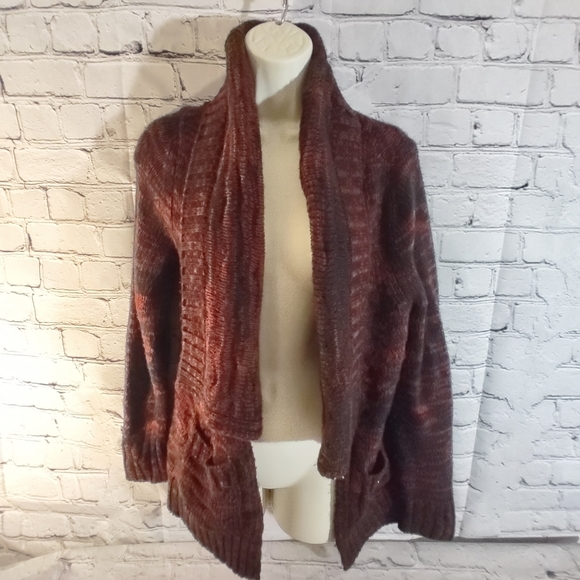 Dex | Sweaters | Dex Textured Open Knit Sweater Cardigan W Pockets ...
